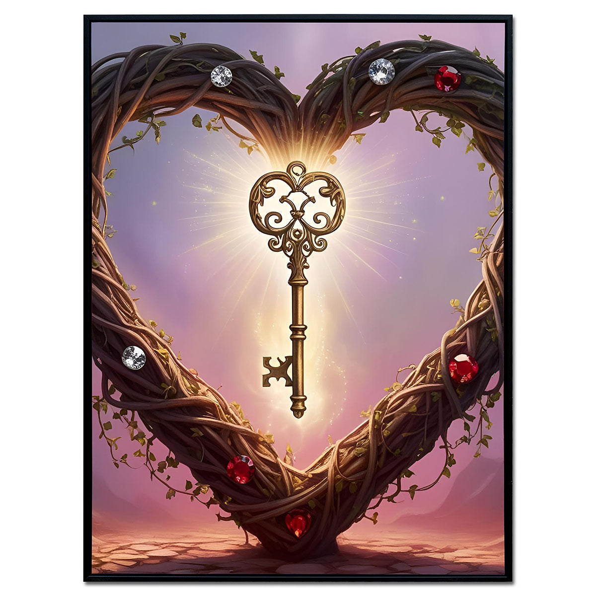 Heart of Secrets - Framed Wall Art (113cm x 85cm) – Febland