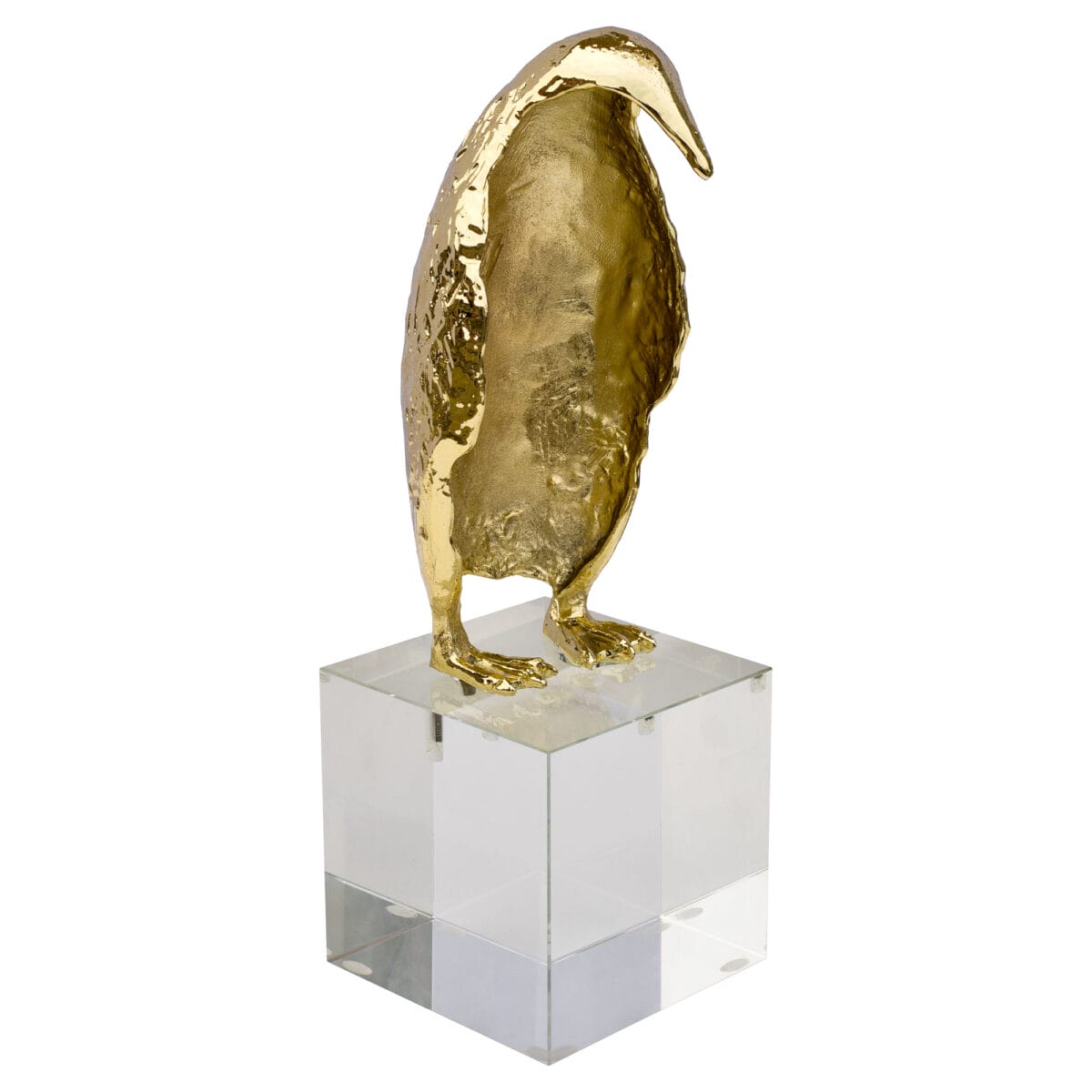 Gold Penguin on Crystal Plinth - Small – Febland